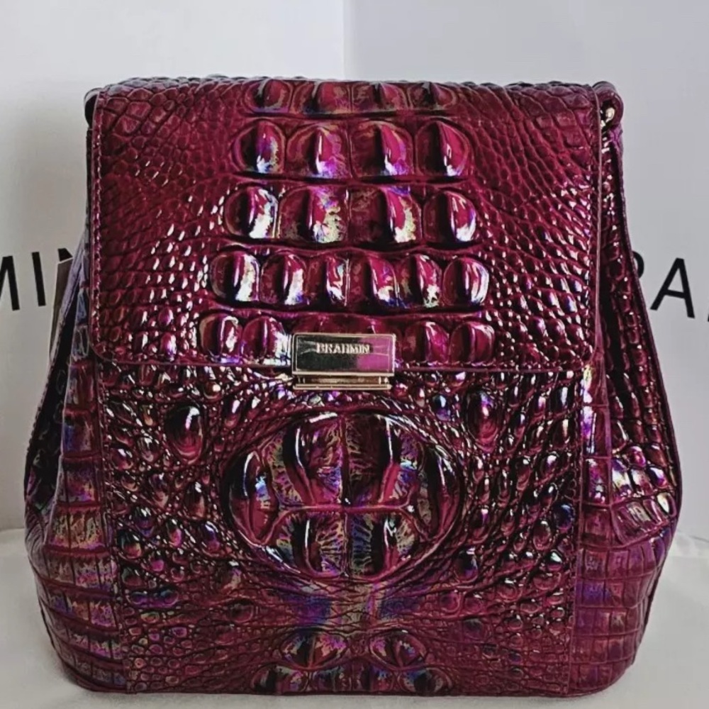 Brahmin Margo In Sangria Crossbody -Stunning! Nwot - Gem